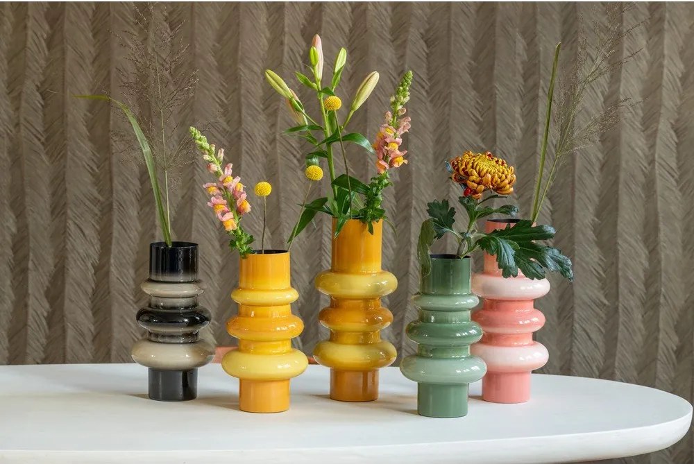 Oranžová železná váza (výška 30 cm) Grato – PT LIVING