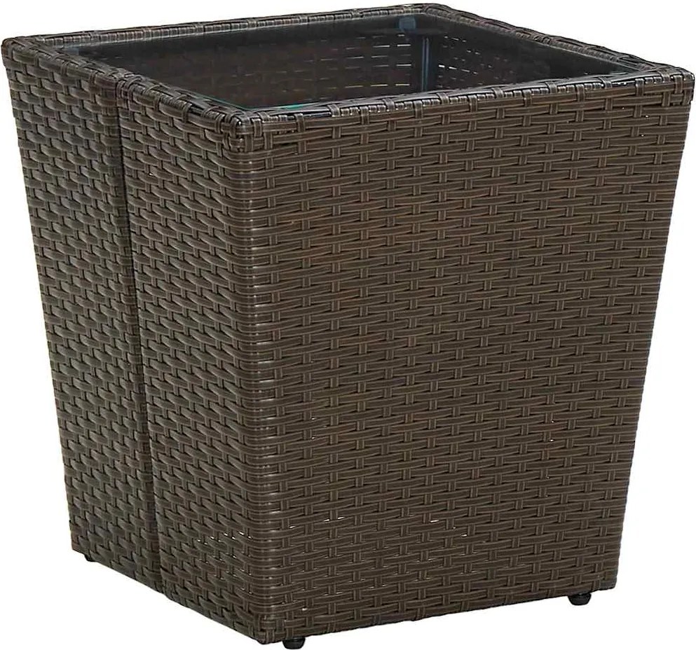 Zahradní bistro set 3 ks Hnědá polyratan 3334956