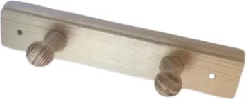 Dřevěný věšák do sauny se 2 kolíky