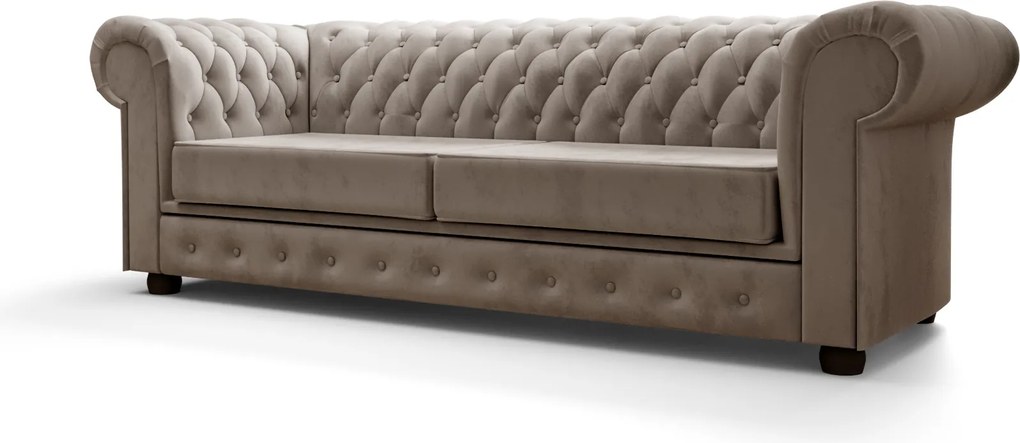 GRAND Pohovka LUXURY, dvojsedák Barva: VELVET 15, Rozkládání do lůžka: Ano
