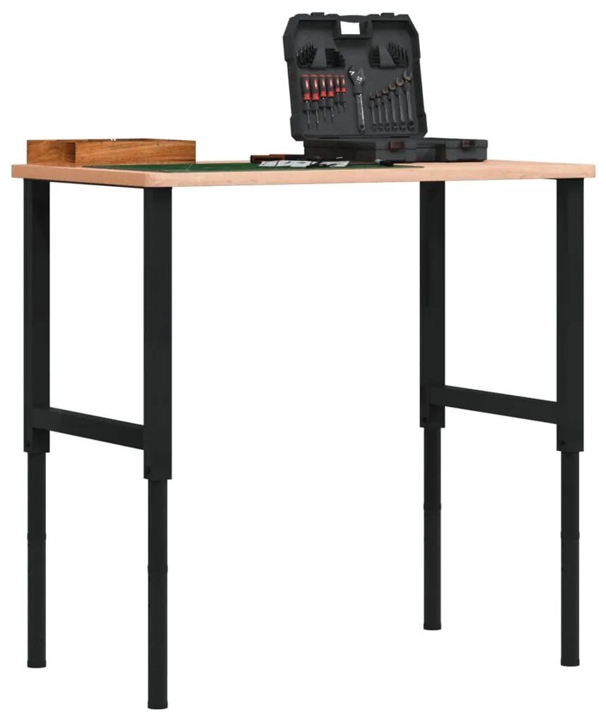 Pracovní stůl 100 x 60 x (71,5–98) cm masivní buk obdélníkový 3309682