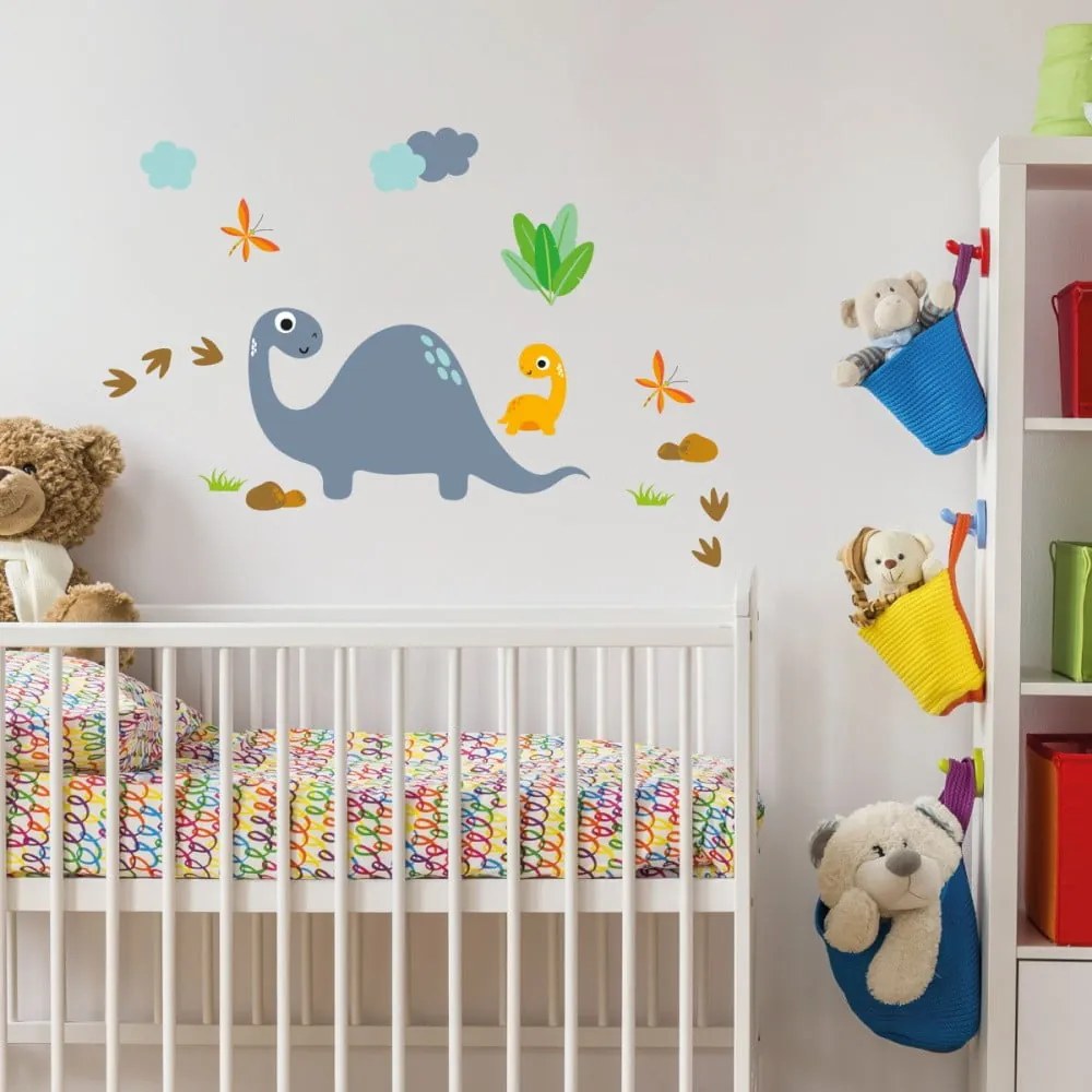 Nástěnné dětské samolepky Ambiance Cute Dinosaurus Stickers