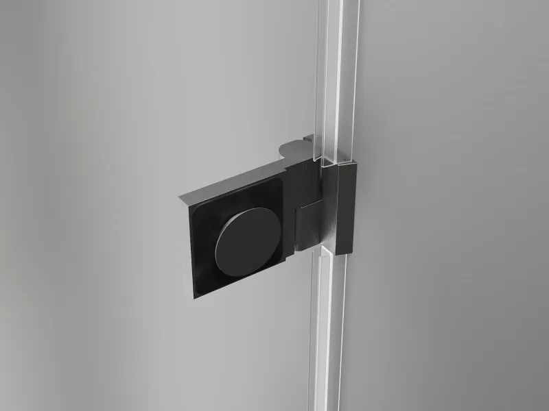 Mexen Lunar-B sprchové dveře otočné levé 95 cm, transparentní, kartáčovaná gun gray - 832-095-000-66-00-L