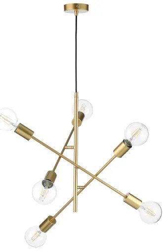 ONLI - Lustr na lanku CROSS 6xE27/22W/230V