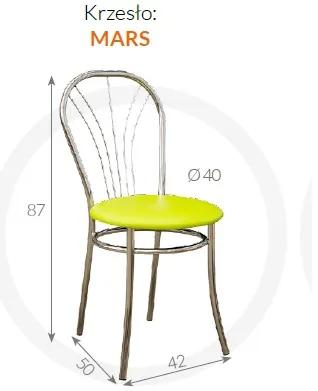 Jídelní židle Mars Metpol 87 x 50 x 46 cm Barva: Bílá