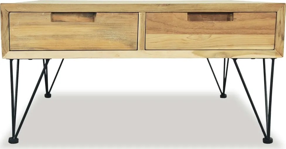 vidaXL Konferenční stolek, masivní teak, 80x80x40 cm [244574]