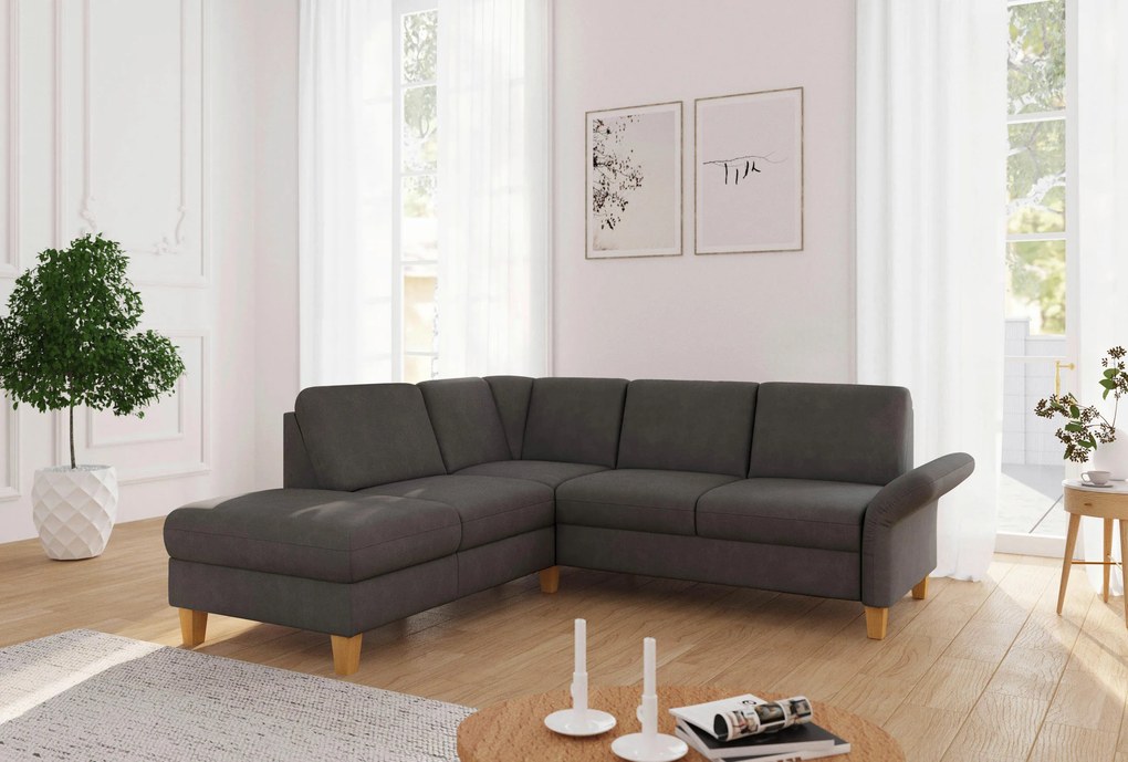 XXXLutz ROHOVÁ SEDAČKA, textil, barvy grafitu Sit & More - Sedací soupravy - 000144016176