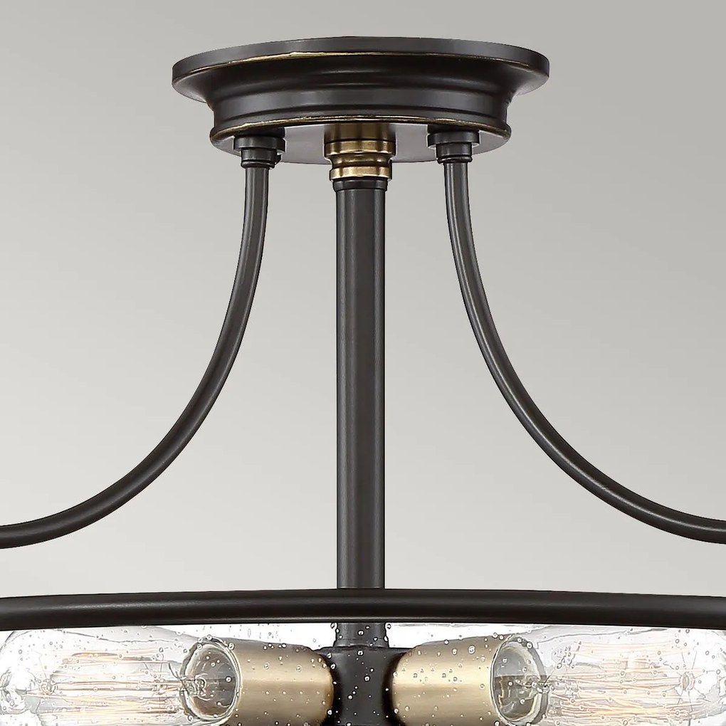 Stropní svítidlo Elstead Griffin SFS-C-PNAB bronz - mosaz