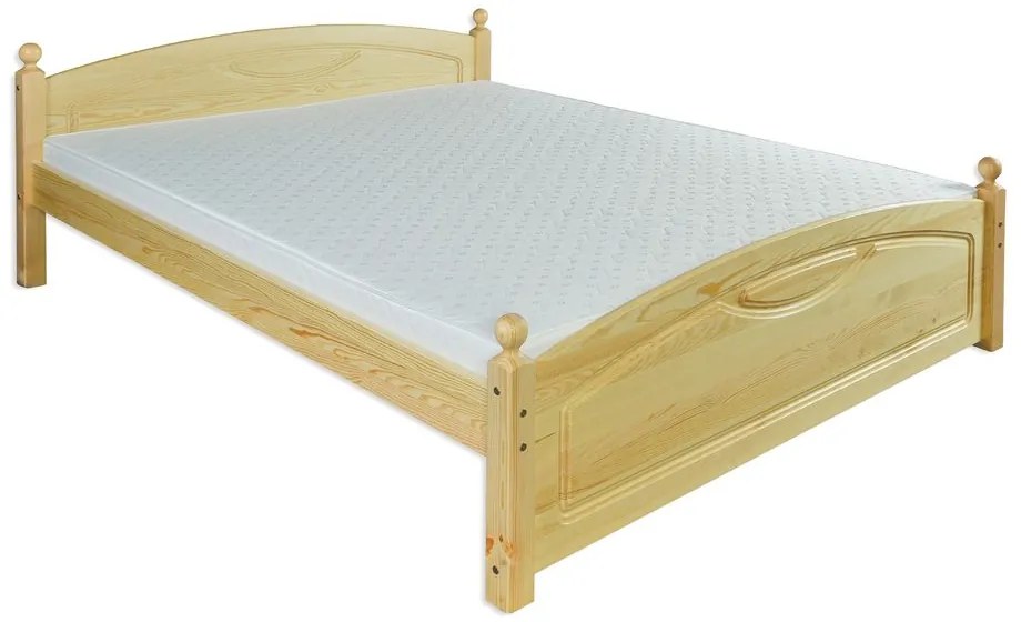 Drewmax Borovicová postel LK103 120 x 200 cm - ořech