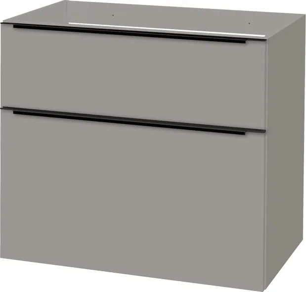 Mereo Mereo, Mailo, koupelnová skříňka 81 cm, bílá, dub, antracit, CN571SB