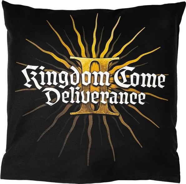 Polštář Kingdom Come: Deliverance II - Logo Sun Černá