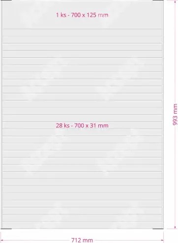 ACCEPT Hlavní orientační tabule ACS 002 (712 x 993 mm) - stříbrná tabule