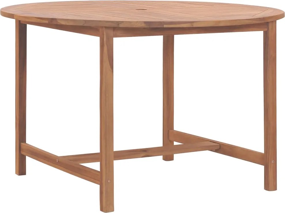 Zahradní jídelní stůl Ø 110 x 75 cm masivní teak 318476