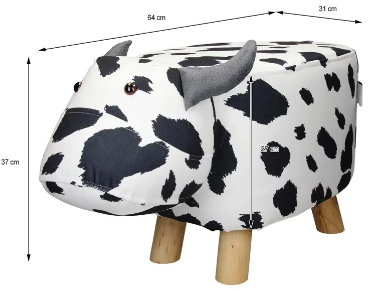 PEPU Zvířecí stolička Cow