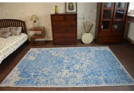 koberec VINTAGE 22208/053 modro šedý klasická rozeta velikost 160x230 cm | krásné koberce cz