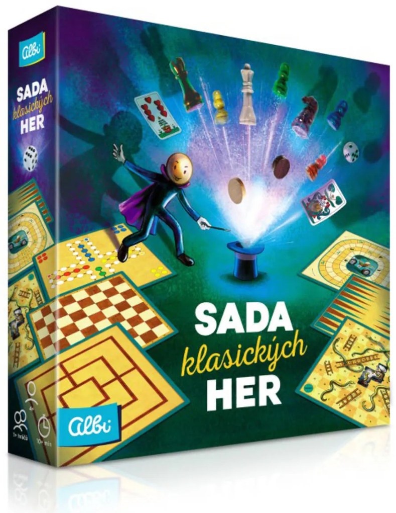 ALBI HRA Velká sada klasických 100 her *SPOLEČENSKÉ HRY* ala6z