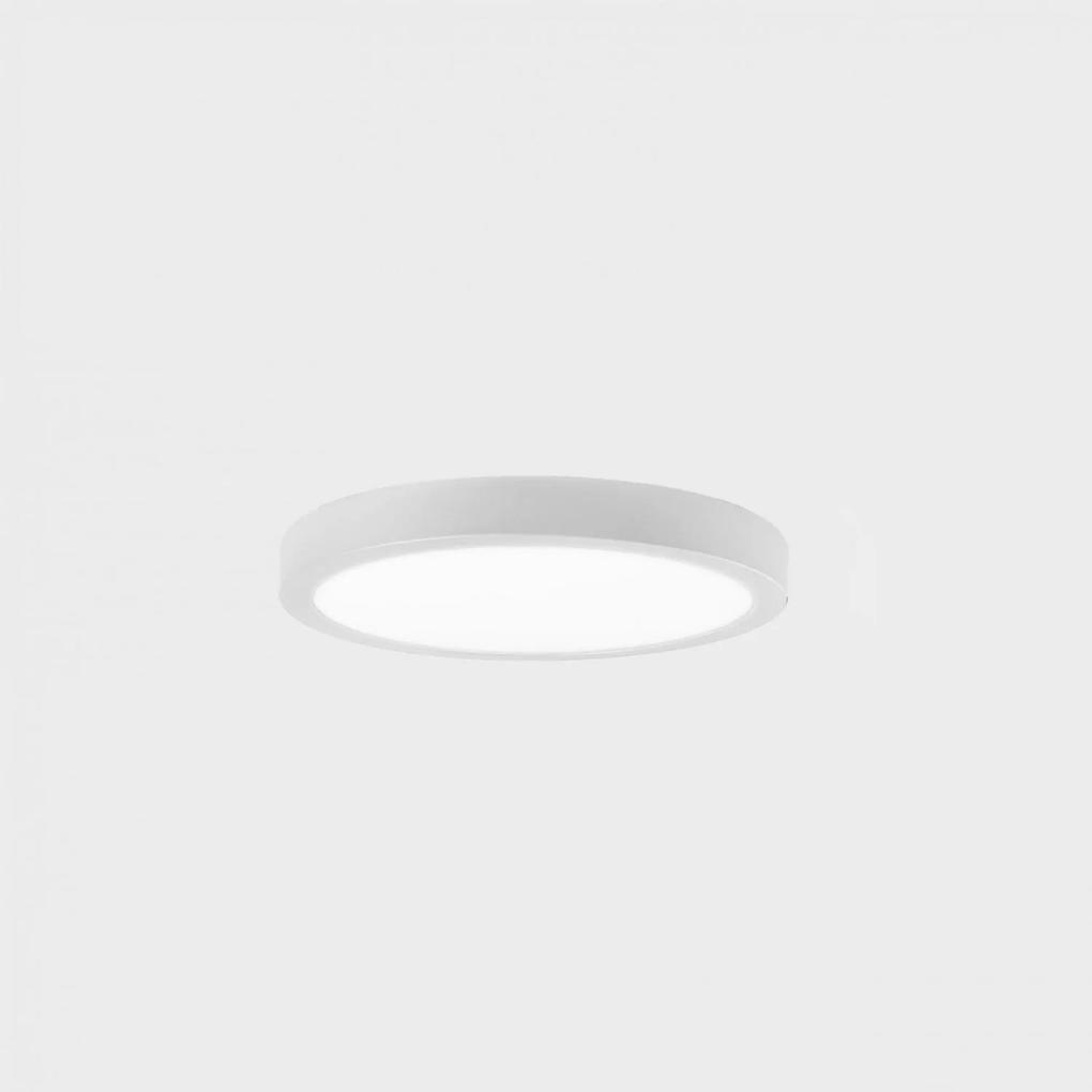 KOHL-Lighting Stropní LED svítidlo Disc slim ø 90 mm, bílé, 18W Teplota světla: Neutrální bílá - 4000K, Stmívání: 1-10V - Externí zdroj