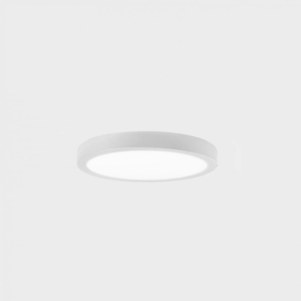 KOHL-Lighting Stropní LED svítidlo Disc slim ø 90 mm, bílé, 18W Teplota světla: Teplá bílá - 3000 K, Stmívání: Push - Externí zdroj