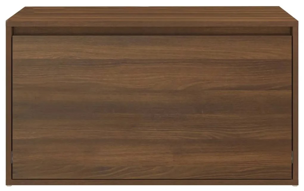 Lavice do předsíně 80 x 40 x 45 cm hnědý dub kompozitní dřevo - Default Title