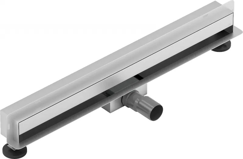 Mexen Flat nerezový sprchový žlab na zeď 50 cm vzor WALL, 1030050
