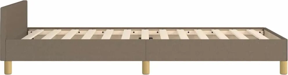 Rám postele bez matrací taupe 80x200 cm textil 3125256