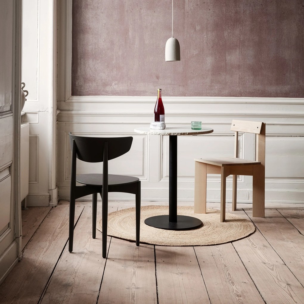 FERM LIVING Jídelní židle Herman Wood, Red Brown