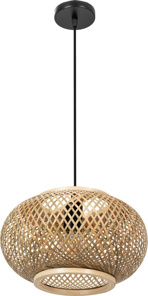 Toolight Toolight, stropní svítidlo ve stylu Boho 1xE27 APP1247-1CP, přírodní, OSW-01410