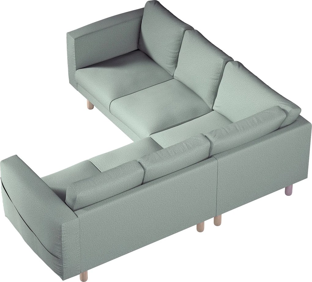 Potah na pohovku IKEA Norsborg rohová 4-místná barva zelená látka pletený vzor