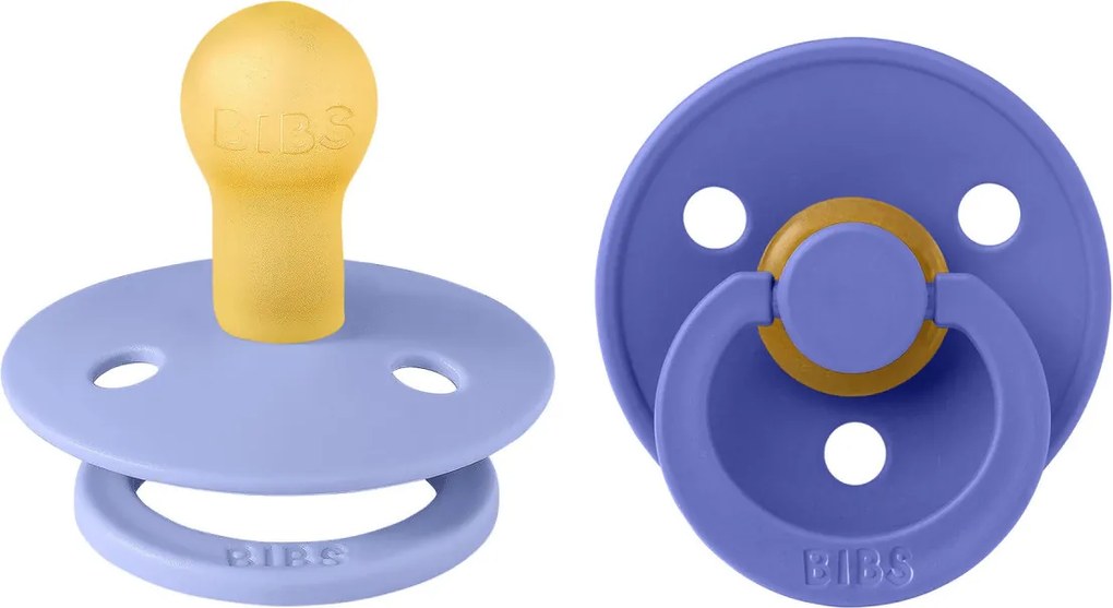 Bibs Dudlíky kaučuk 2 ks 0-6 měsíců Colour Vanilla/Cornf lowe