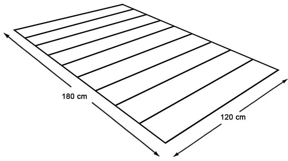 Venkovní koberec, oboustranný, 180x120 cm, zeleno-béžová