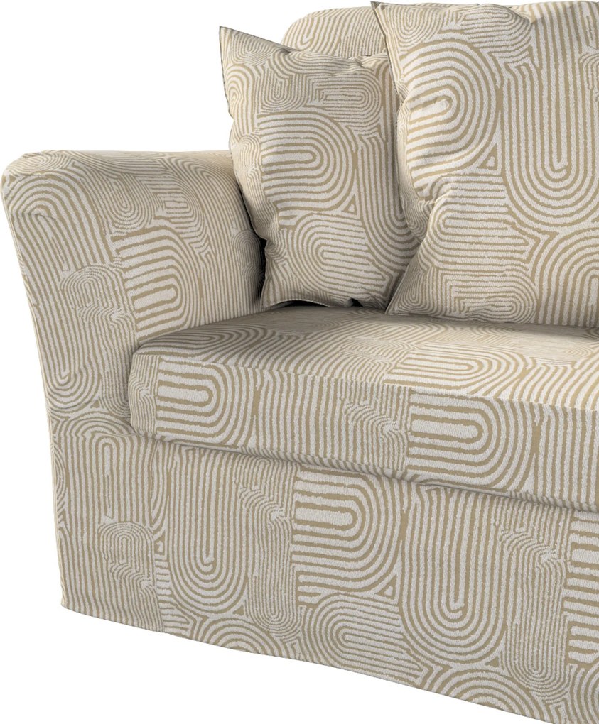 Potah na pohovku IKEA Tomelilla rozkládací barva béžová látka pletený vzor, vzorované