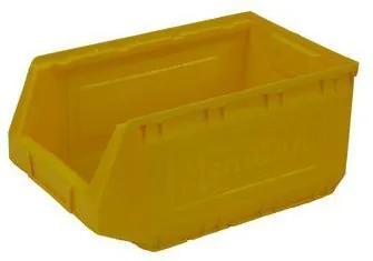 Plastový box Manutan Expert 16,5 x 20,7 x 34,5 cm, žlutý