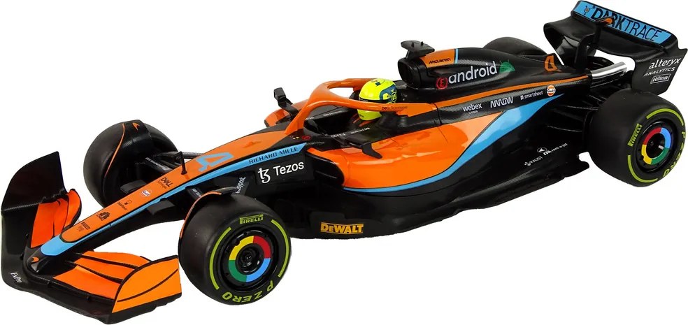 Rastar Závodní auto McLaren F1 s dálkovým ovládáním RC Rastar, oranžové, měřítko 1:12