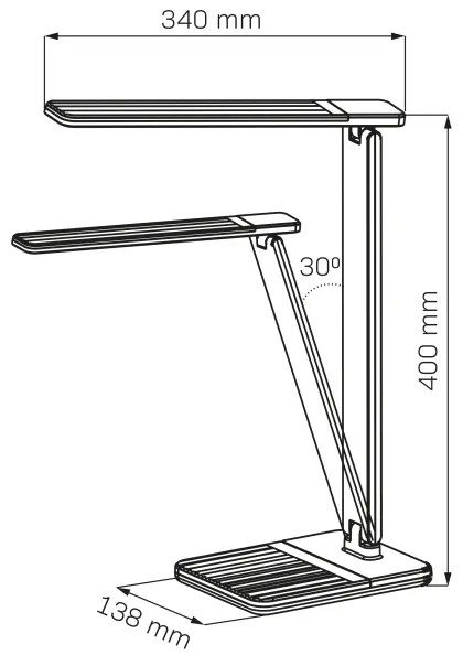 LED Stmívatelná dotyková stolní lampa PRESTIGE LED/12W/230V 2700/6500K černá