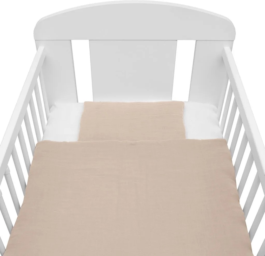 Mušelínový set s výplní New Baby 80x70 cm béžový