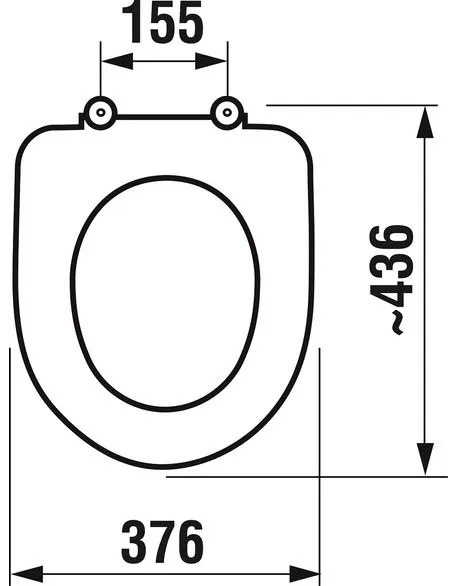 Jika Deep WC sedátko, bílá H8932813000001