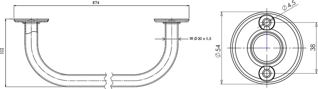 Aqualine, Sušák pevný 80cm, bílá, 8013