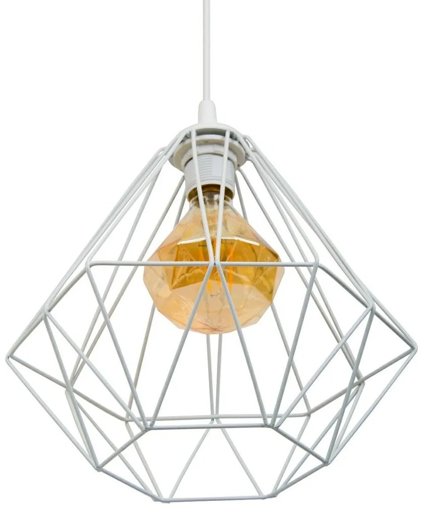 Stropní svítidlo Diamond 25 cm bílé