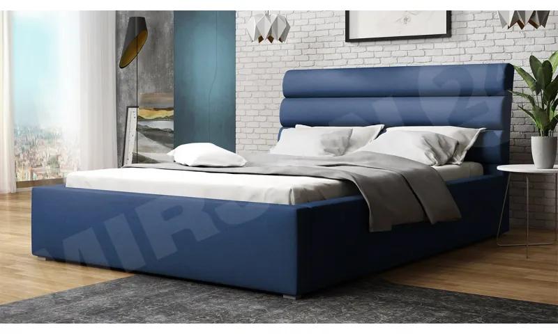 Čalouněná postel s úložným prostorem a roštem Exorim, Rozměr postele: 180x200, Potah: Victoria 14 866
