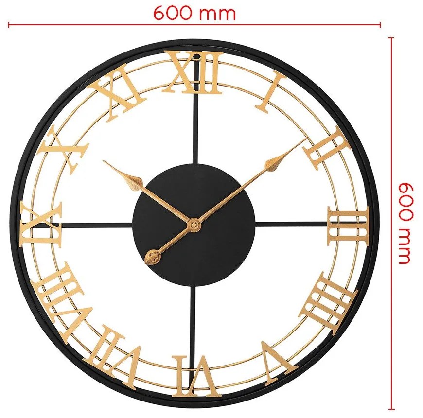 Designové kovové hodiny  Congress