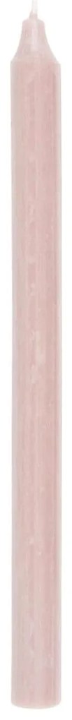 IB LAURSEN Vysoká svíčka Rustic Light Pink 29 cm, růžová barva, vosk