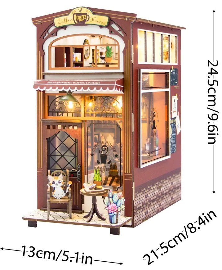 2Kids Toys 3D skládačka Zarážka na knihy Kavárna