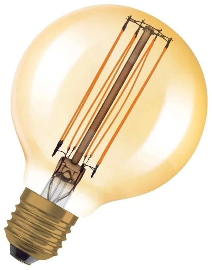 Kulová LED stmívatelná žárovka E27 8,8 W VINTAGE, teplá bílá