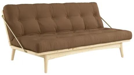 sofa FOLK by Karup - 68*190 cm natural (přírodní) + futon mocca 755