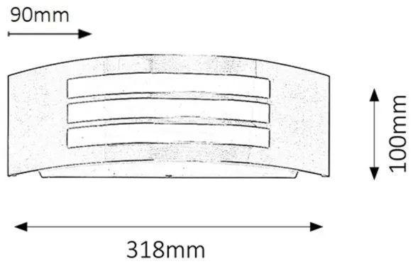 Rabalux 8410 - Venkovní nástěnné svítidlo ROMA 1xE27/14W/230V IP44