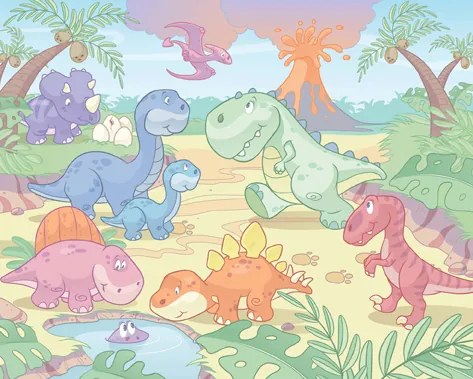 Fototapeta Walltastic Baby Dino | 304,8 x 243,8 cm