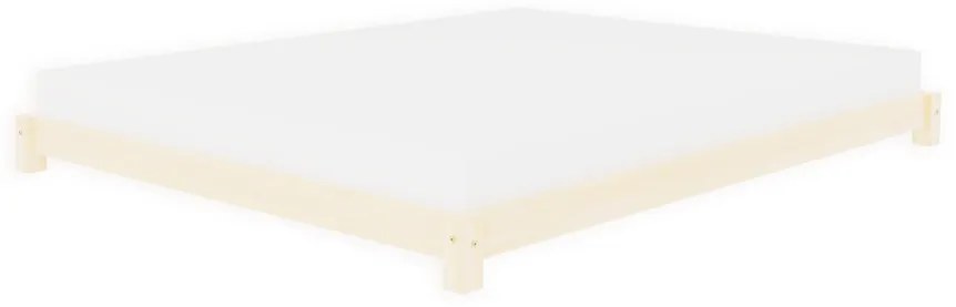 Benlemi Designové dvoulůžko TATAMI v japonském stylu Zvolte barvu hranolů: Bílá, Zvolte barvu ploch: Bílá, Zvolte rozměr: 140x200 cm
