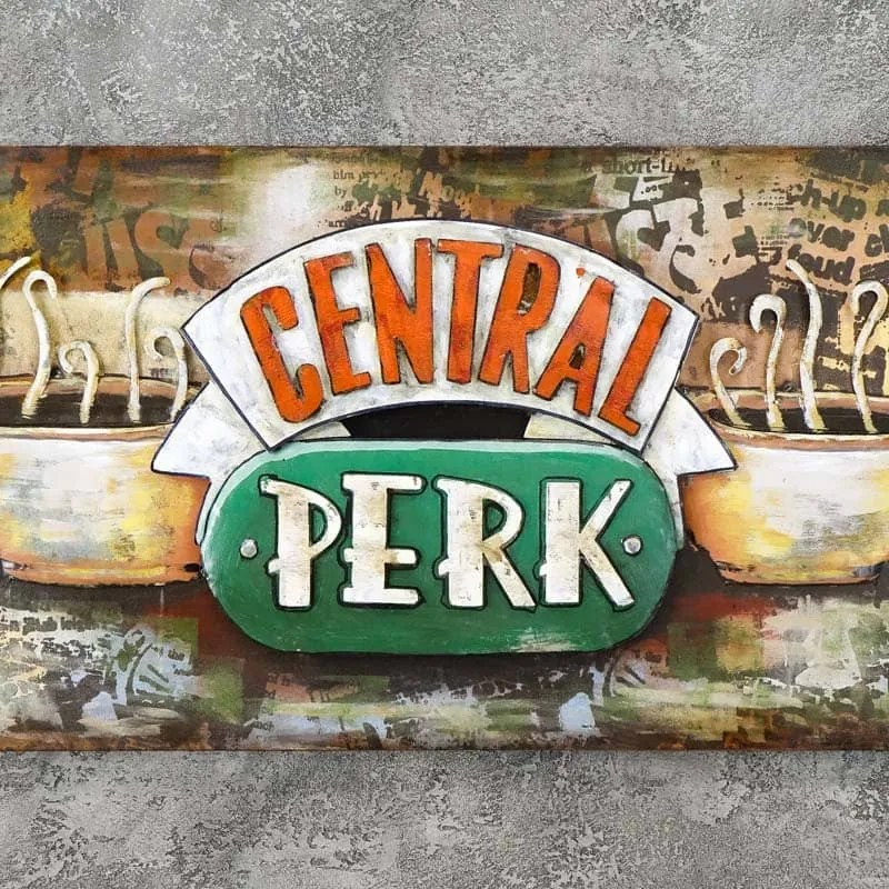 Železný 3D obraz CENTRAL PERK