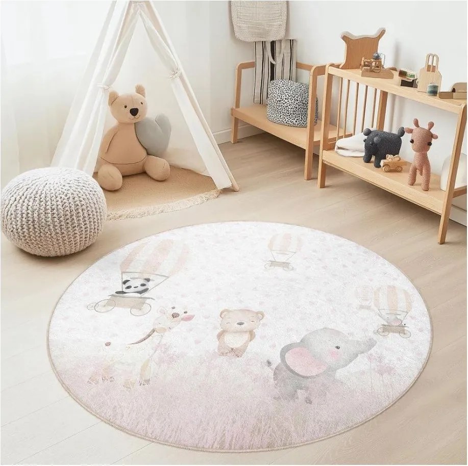 Pratelný dětský koberec ø150 cm Dainty Animals – Mila Home