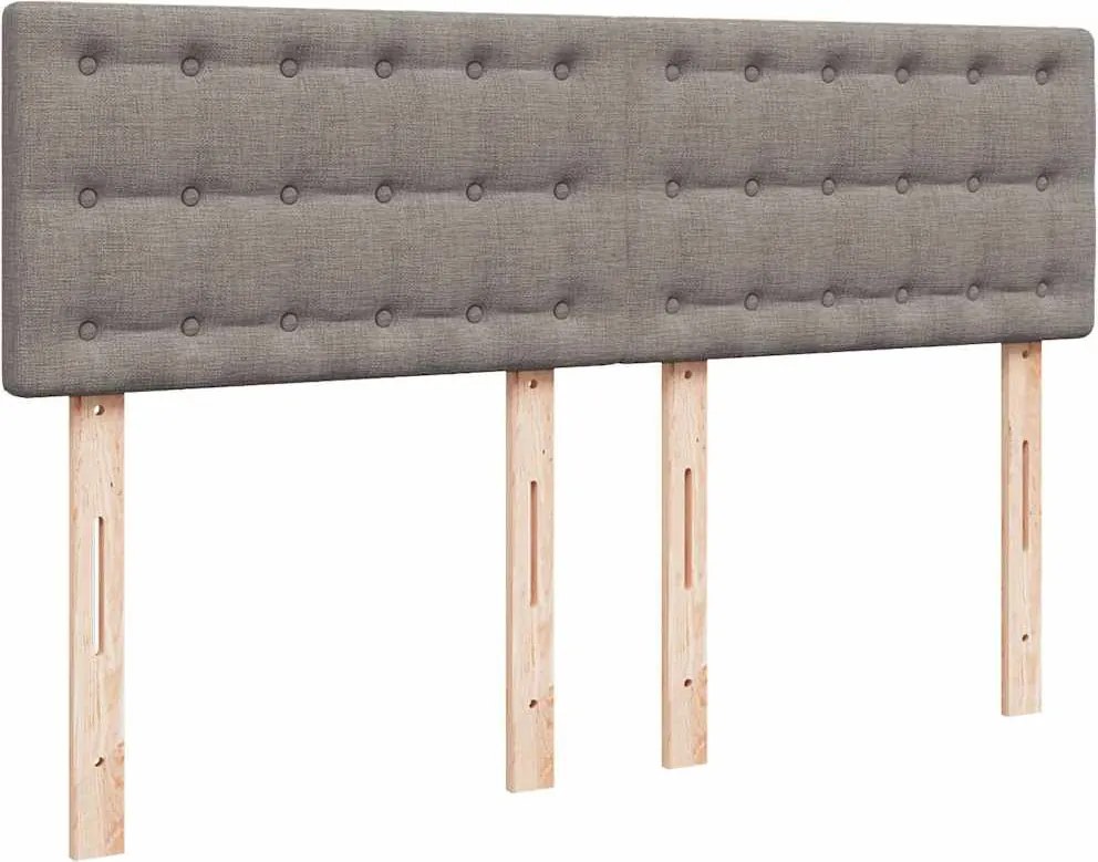 Box spring postel s matrací taupe 160x200 cm textil 3287525